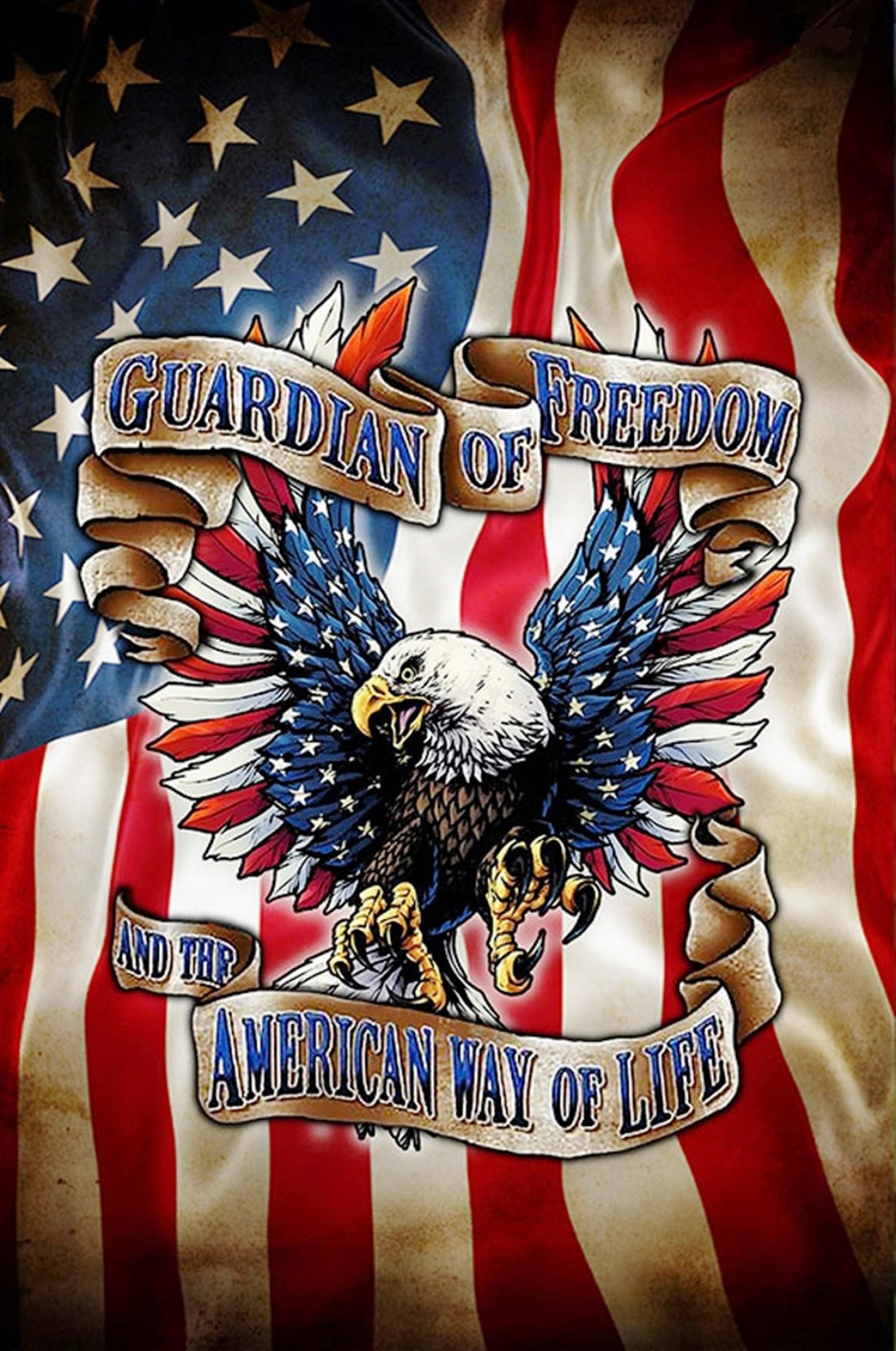 Guardian of Freedom and the American Way of Life Sublimated Double ...