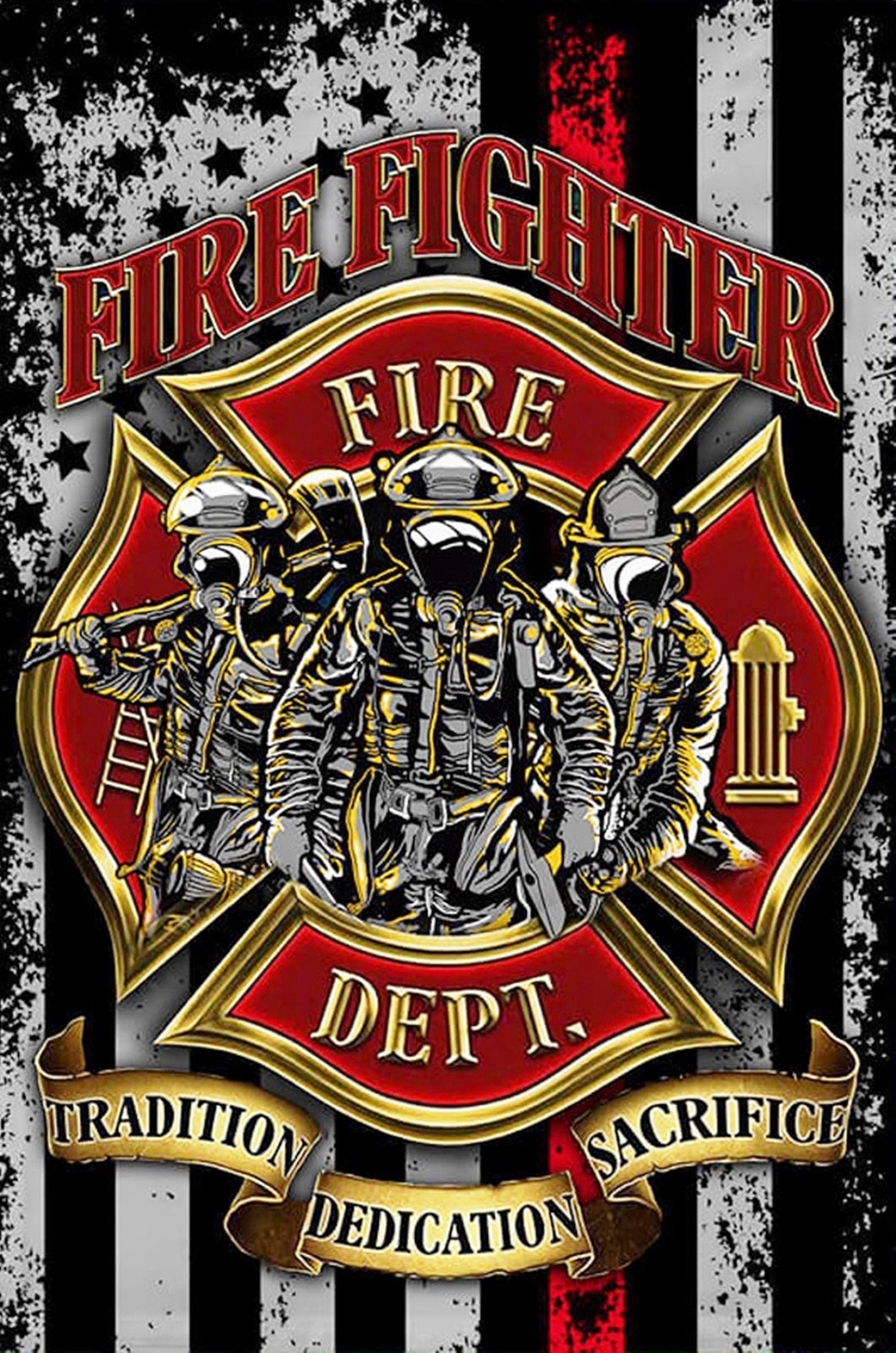 Firefighter Tradition Dedication Sacrifice Sublimated Double - Etsy