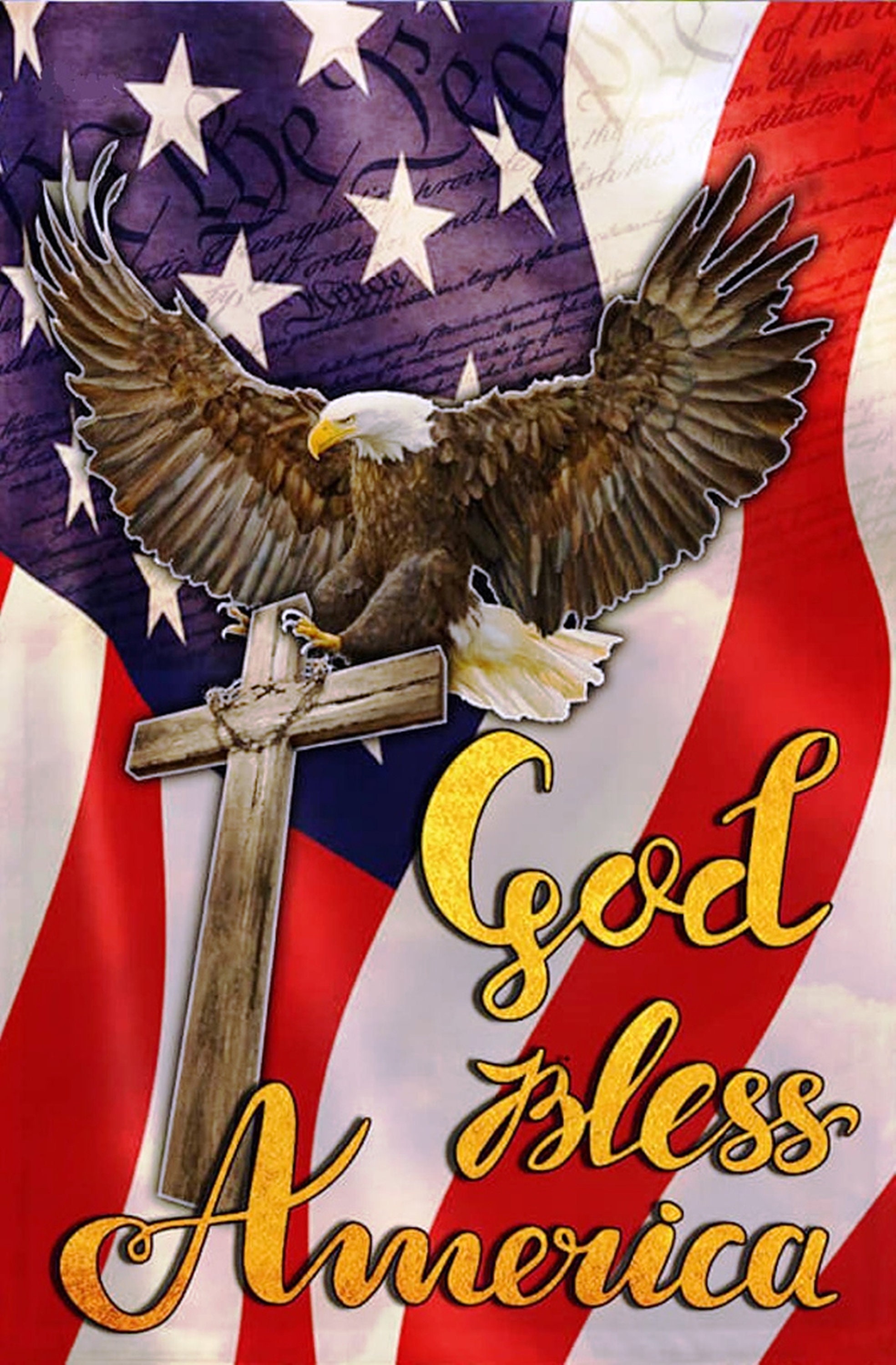 Murica Eagle With Flag