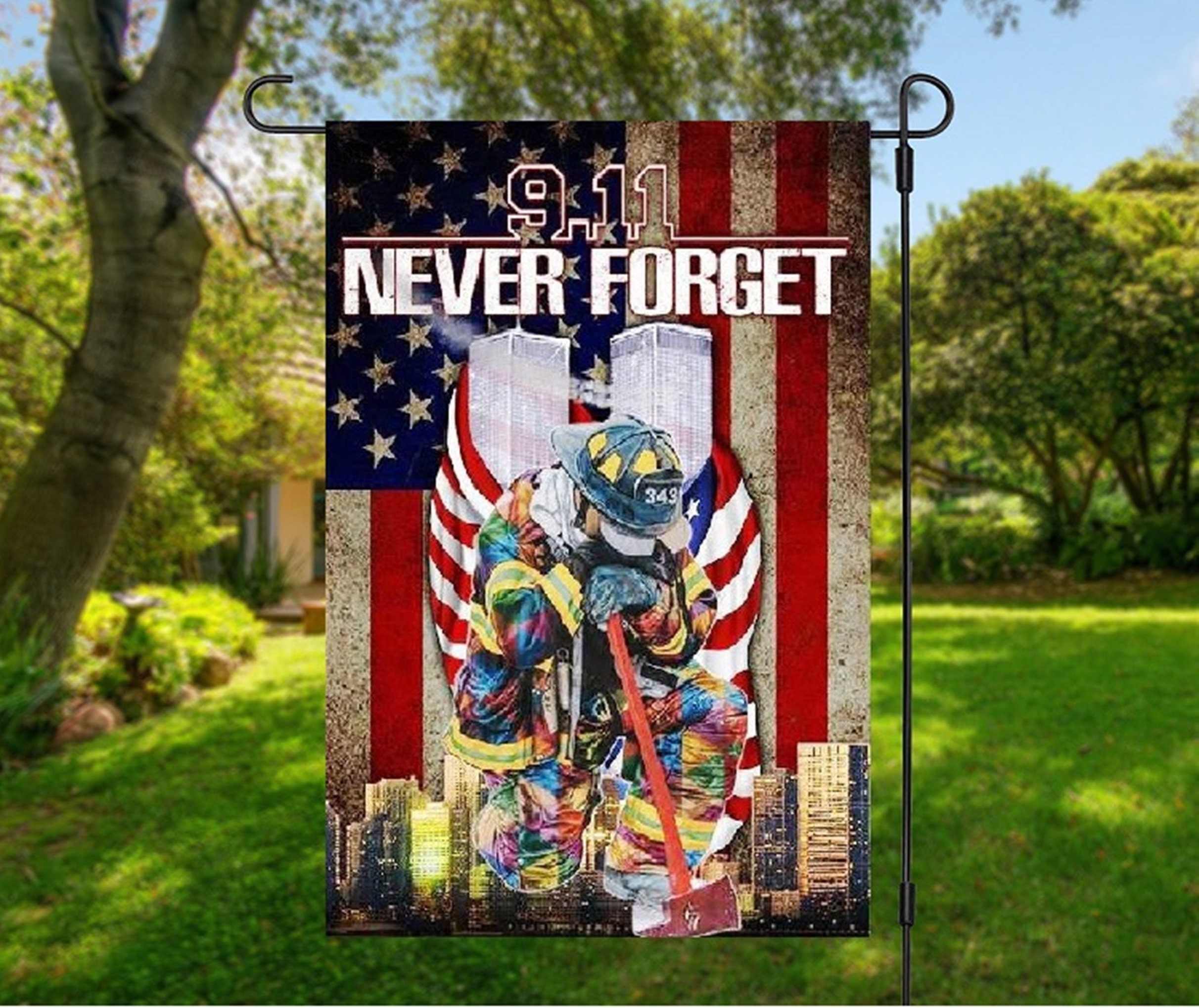 Never Forget 9 11 September 11 2001 20th Anniversary Firefighter