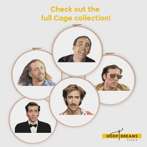 Nicolas Cage Modern Cross Stitch / Castor Troy in Face/off: Instant ...