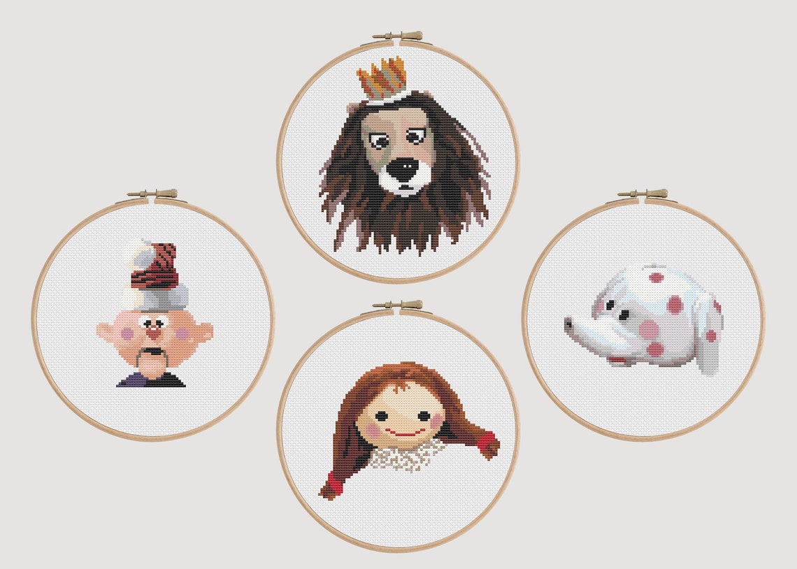 Island of Misfit Toys / Easy and Cute Cross Stitch Pattern / - Etsy