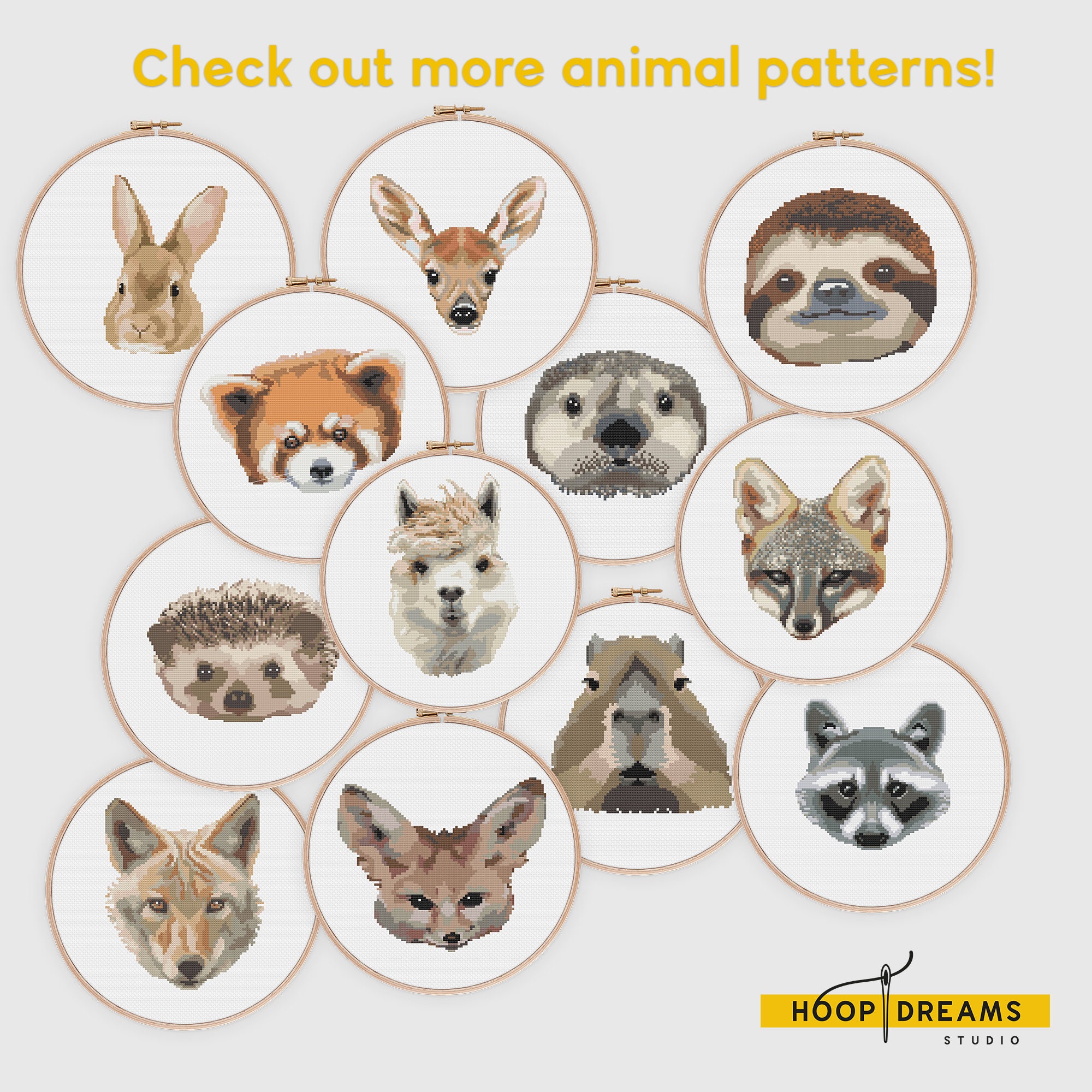 Coyote Modern Counted Cross Stitch Pattern: Instant Digital | Etsy