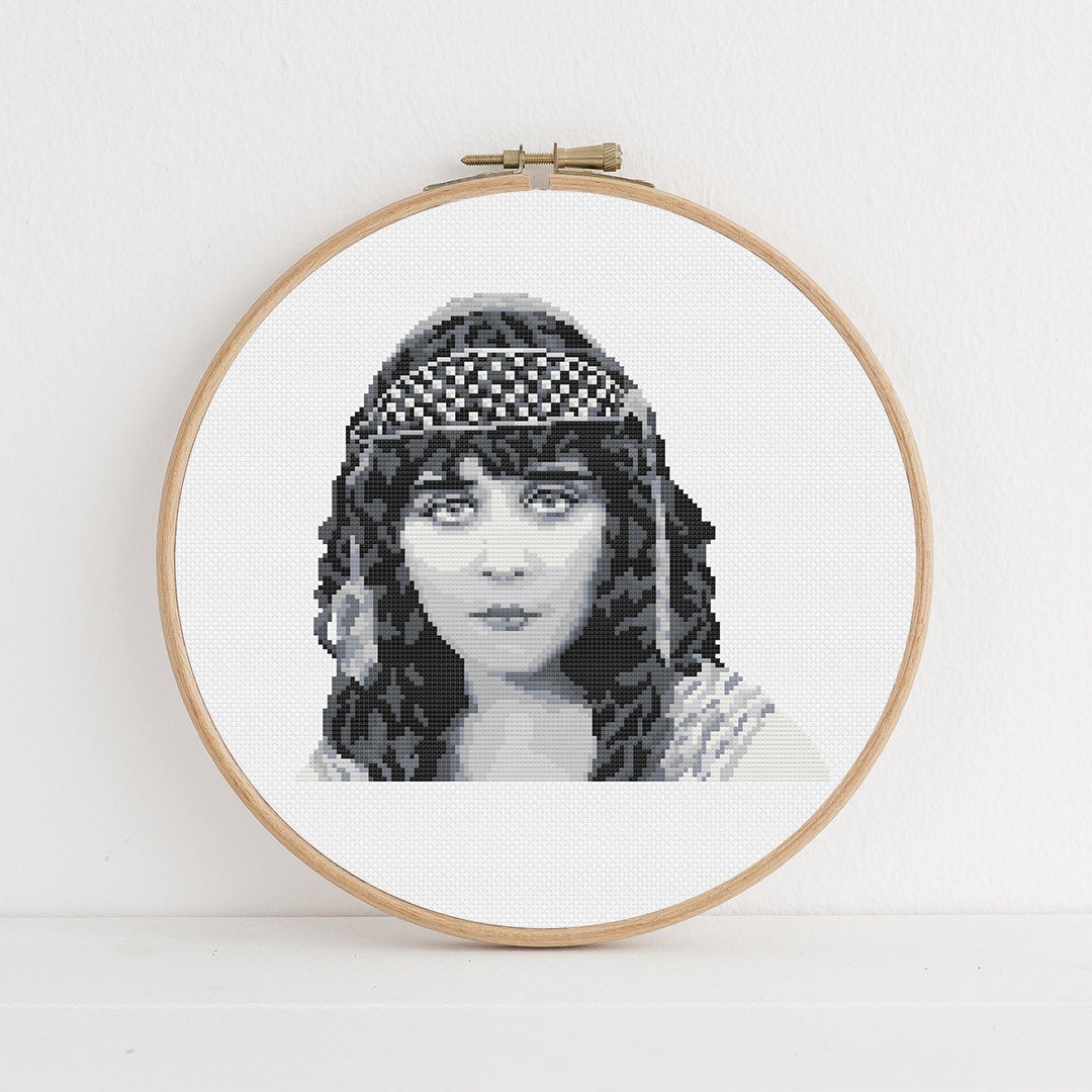 Theda Bara Cross Stitch Pattern: Instant Digital Download, PDF Pattern ...