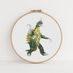 Gigan Kaiju Cross Stitch Pattern Godzilla Universe: Instant Digital ...