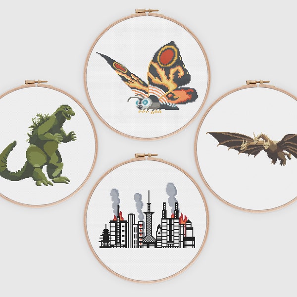 Godzilla Pattern - Etsy