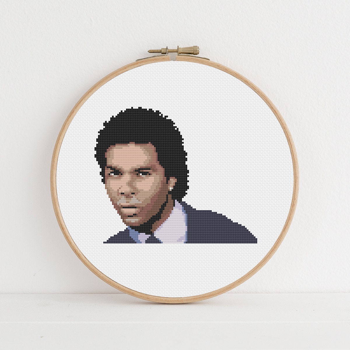 Miami Vice Modern Cross Stitch Pattern Featuring Rico Tubbs | Etsy UK