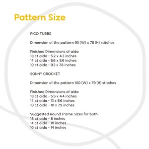 Miami Vice Modern Cross Stitch Pattern Featuring Rico Tubbs and Sonny ...