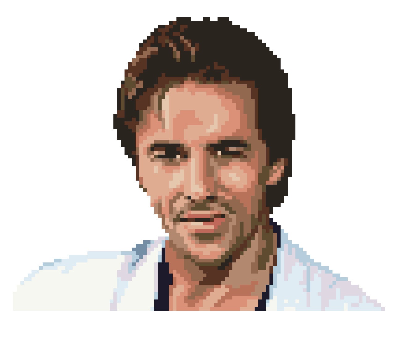 Miami Vice Modern Cross Stitch Pattern Featuring Rico Tubbs | Etsy UK