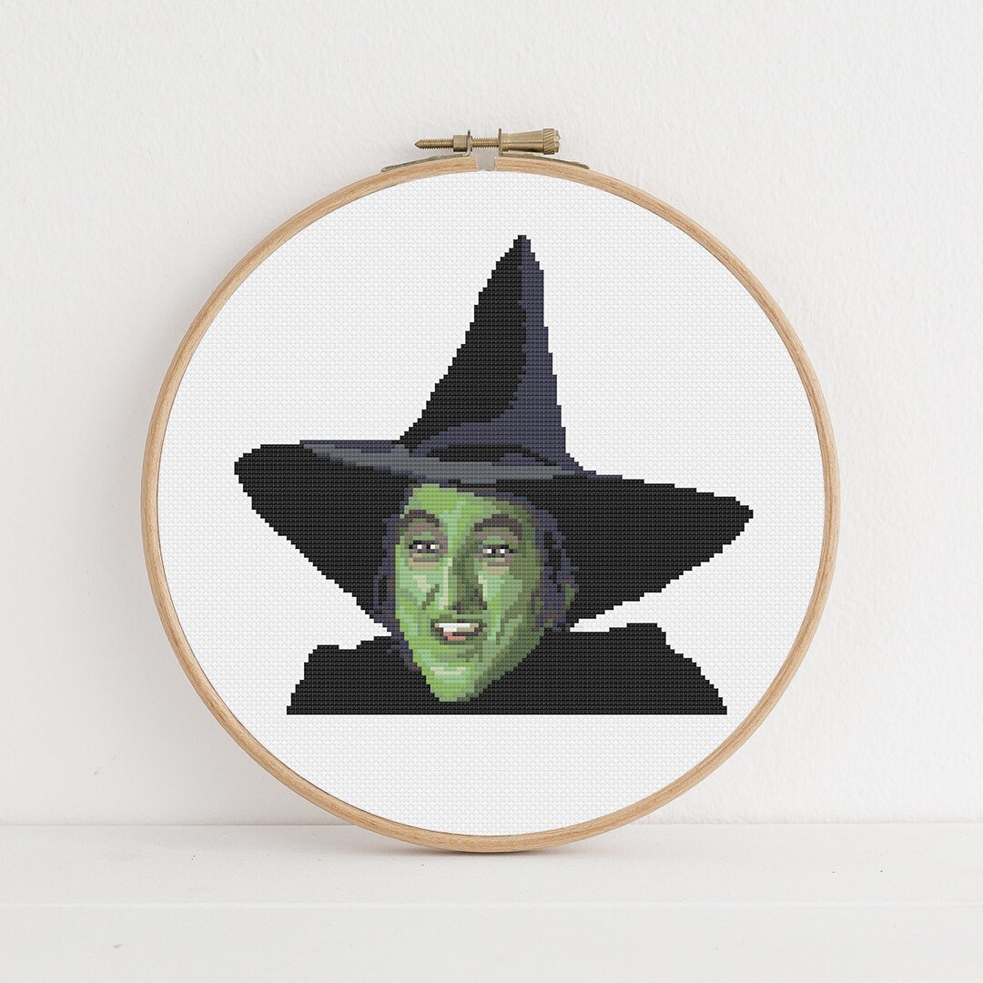 Wicked Witch / Wizard of Oz Modern Cross Stitch Pattern: - Etsy