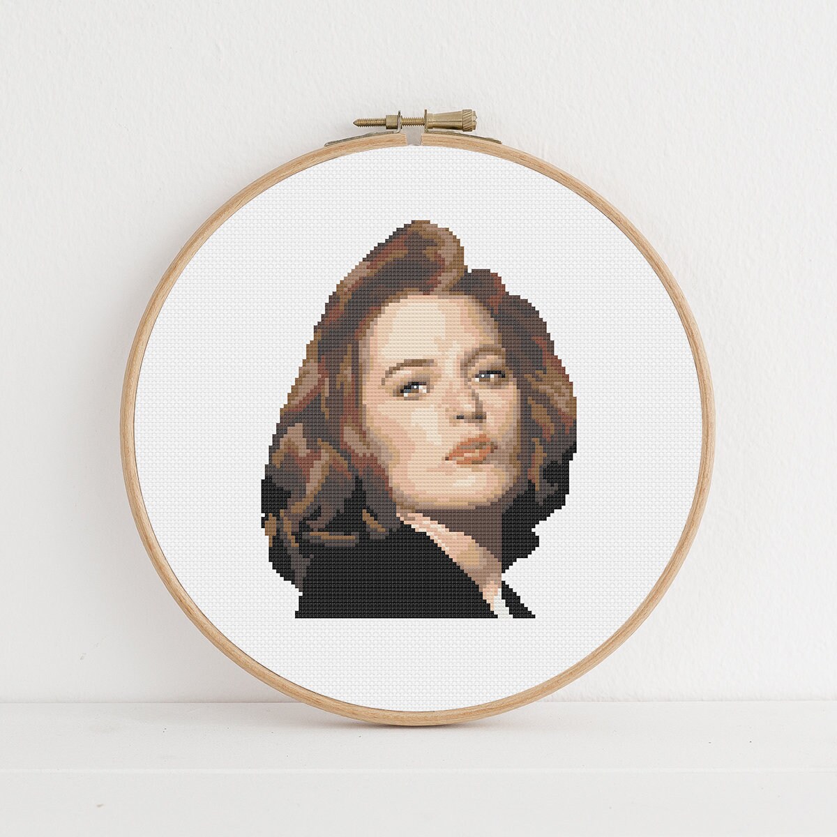X-files / Dana Scully / Gillian Anderson Counted Cross Stitch - Etsy