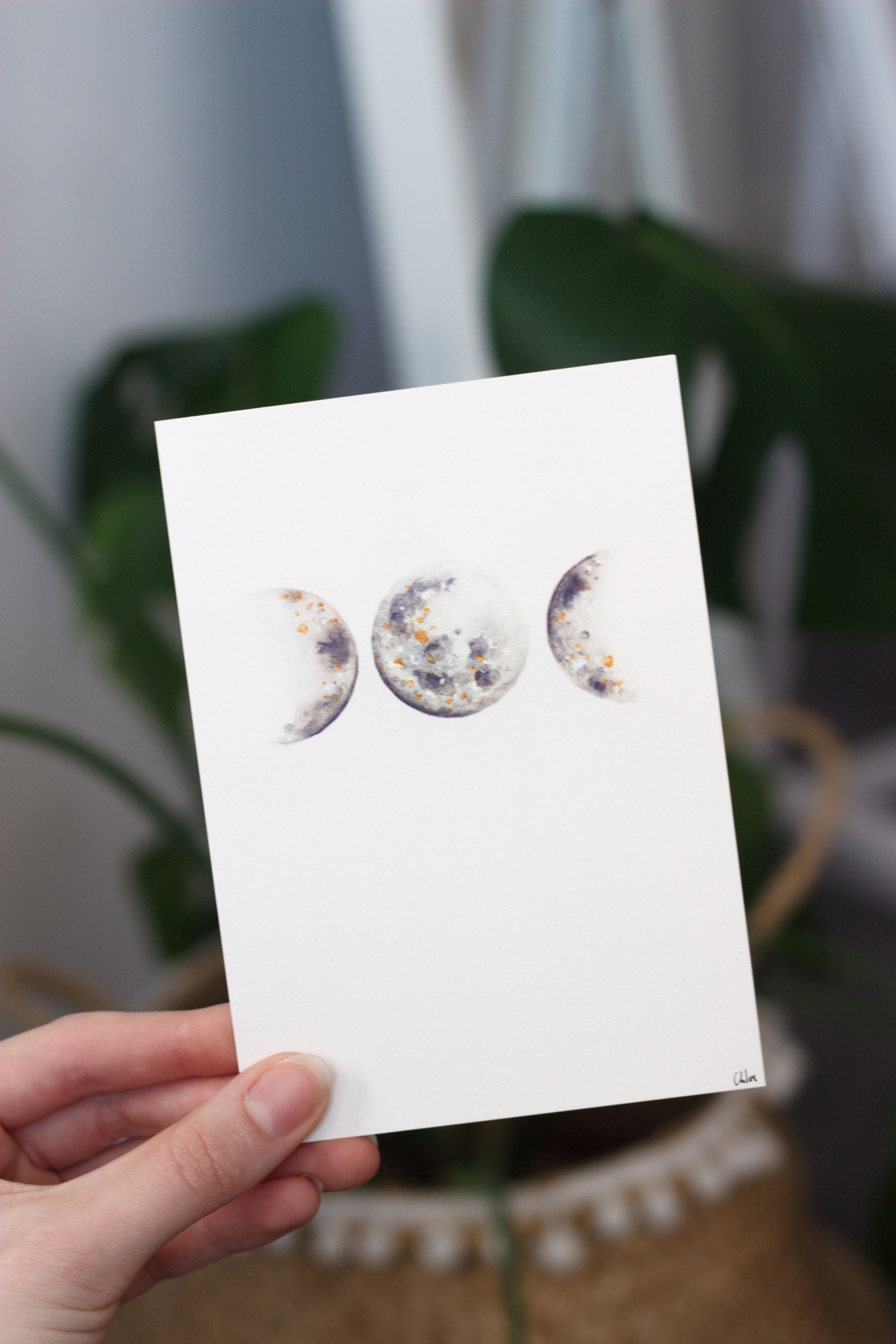 Moon Painted Postcard Chloe Hulsman - Etsy