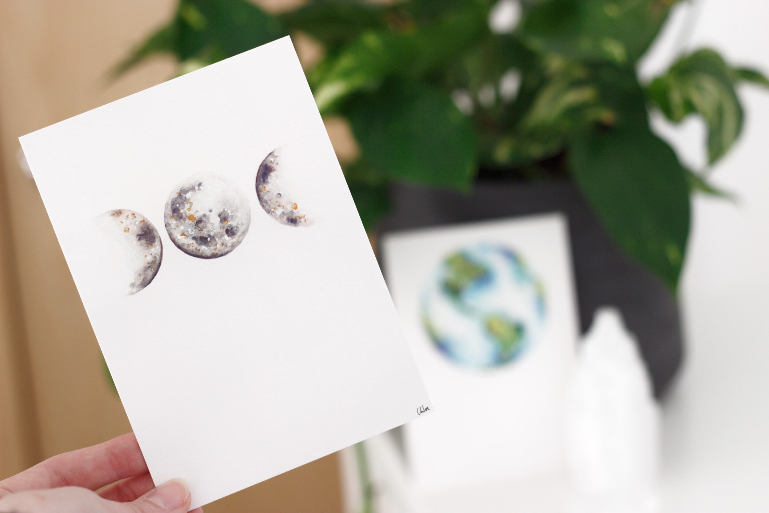 Moon Painted Postcard Chloe Hulsman - Etsy