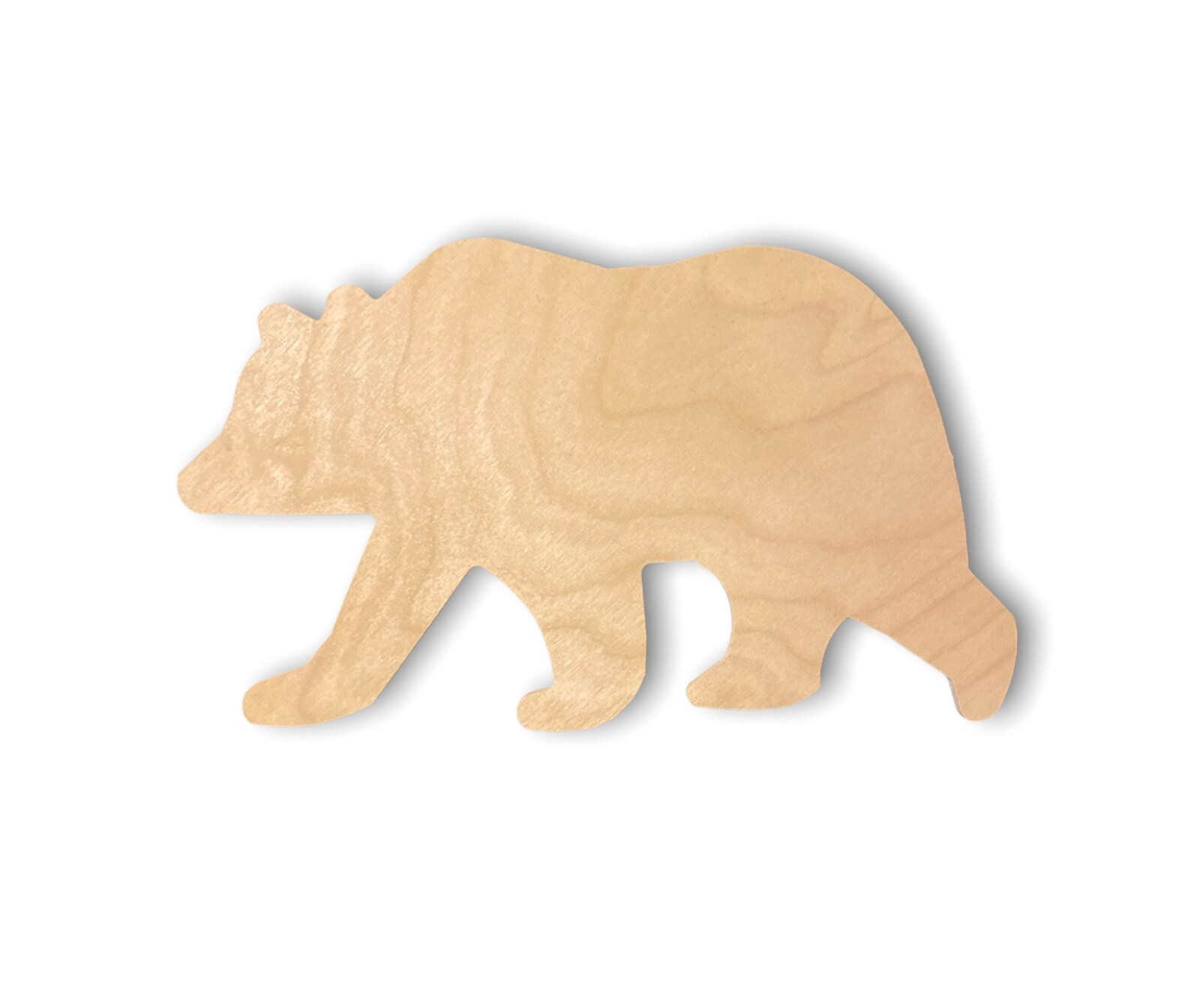 Bear Shape Cut Out/blank Wooden Bear/nursery Bear/bear - Etsy