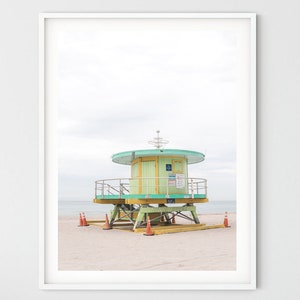 Miami Beach Lifeguard Tower Prints/miam Beach Print/florida/lifeguard ...