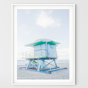 Miami Beach Lifeguard Tower Prints/miam Beach Print/florida/lifeguard ...