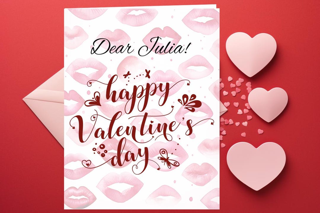 Printable Valentines Card for Her/digital Custom Valentines Day Card ...