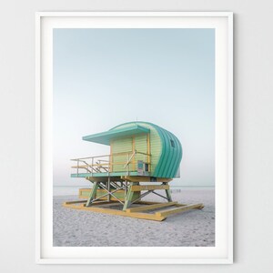 Miami Beach Lifeguard Tower Prints/miam Beach Print/florida/lifeguard ...