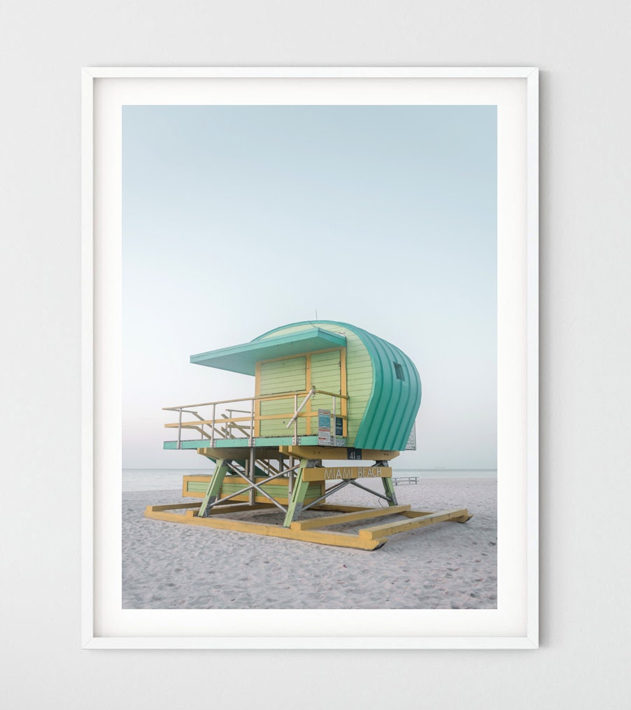 Miami Beach Lifeguard Tower Prints/miam Beach - Etsy