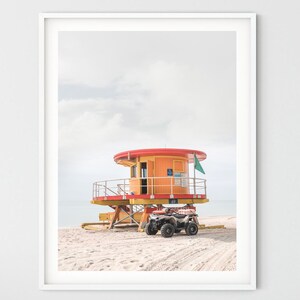 Miami Beach Lifeguard Tower Prints/miam Beach Print/florida/lifeguard ...