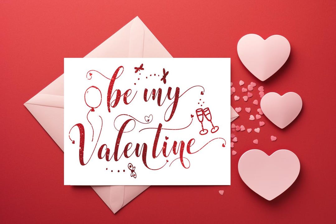 Printable Be My Valentine Card/digital Valentines Day Card/valentines ...