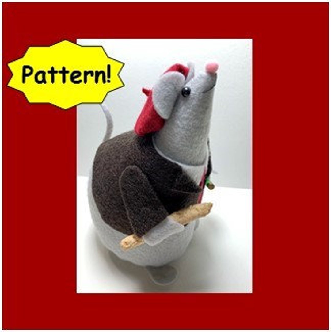 PDF Pattern and Instructions for Felt French Mouse, Digital Download ...