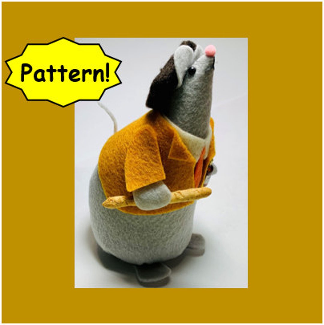 PDF Pattern and Instructions for Felt French Mouse, Digital Download ...