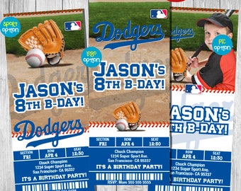 Dodgers invitations | Etsy
