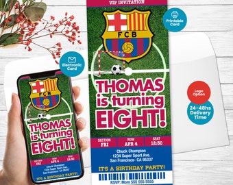 Barcelona Birthday Invitation - Etsy