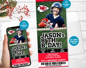 Kansas City Chiefs Party Invitation - Etsy