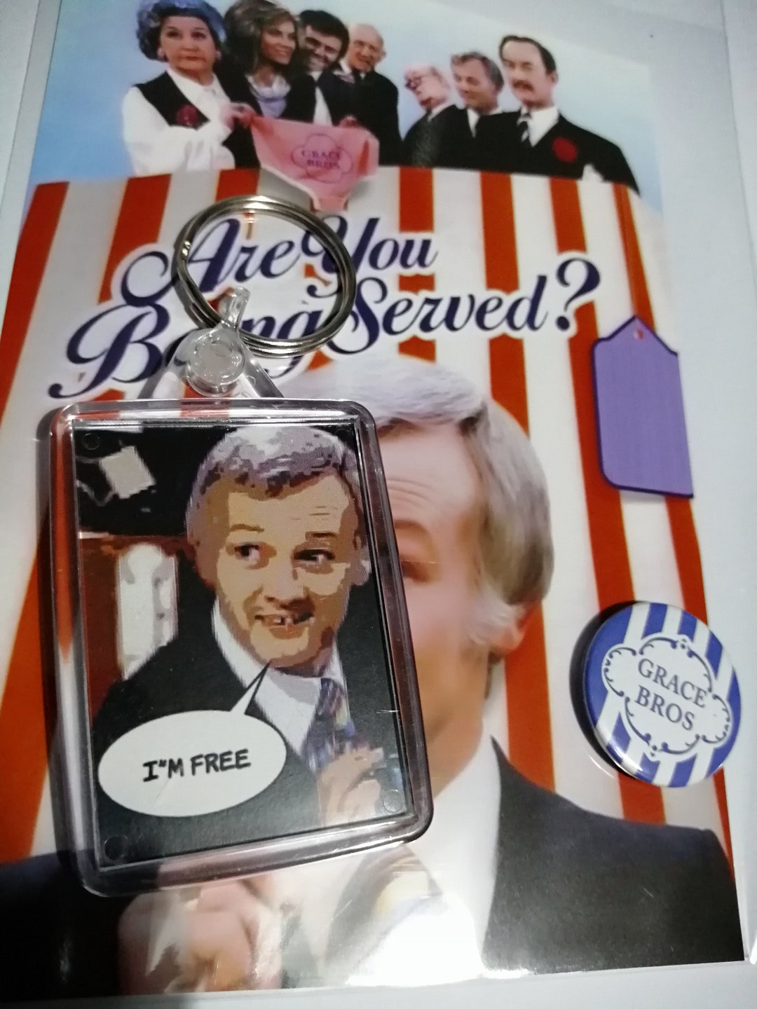 Are You Being Served Gift Set Print grace Brothers Button - Etsy