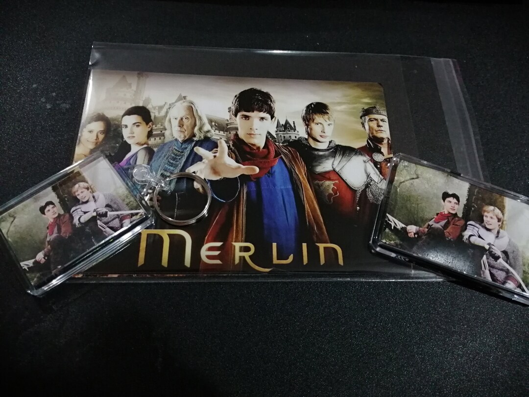 Merlin Tv Series Gift Set - Print , Fridge Magnet & Double Sided ...