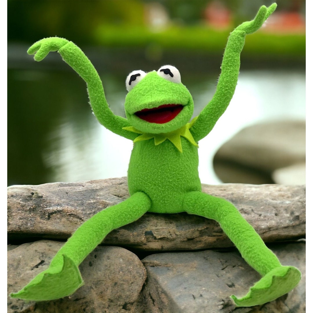 Applause Plush KERMIT THE FROG Posable Bendable Jim Henson Muppets 21 ...