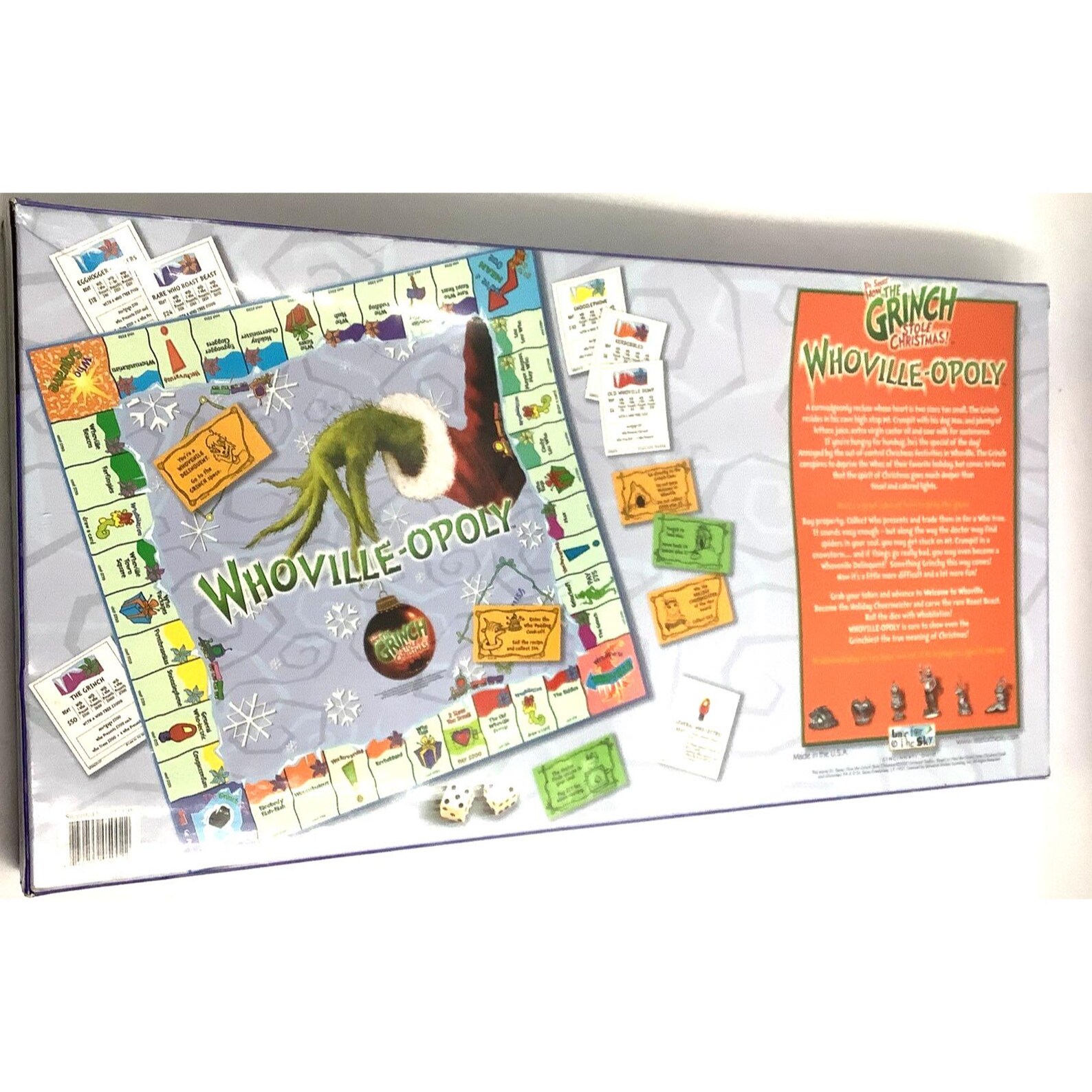 Vtg Whoville-opoly Board Game How the Grinch Stole Xmas Monopoly Style ...
