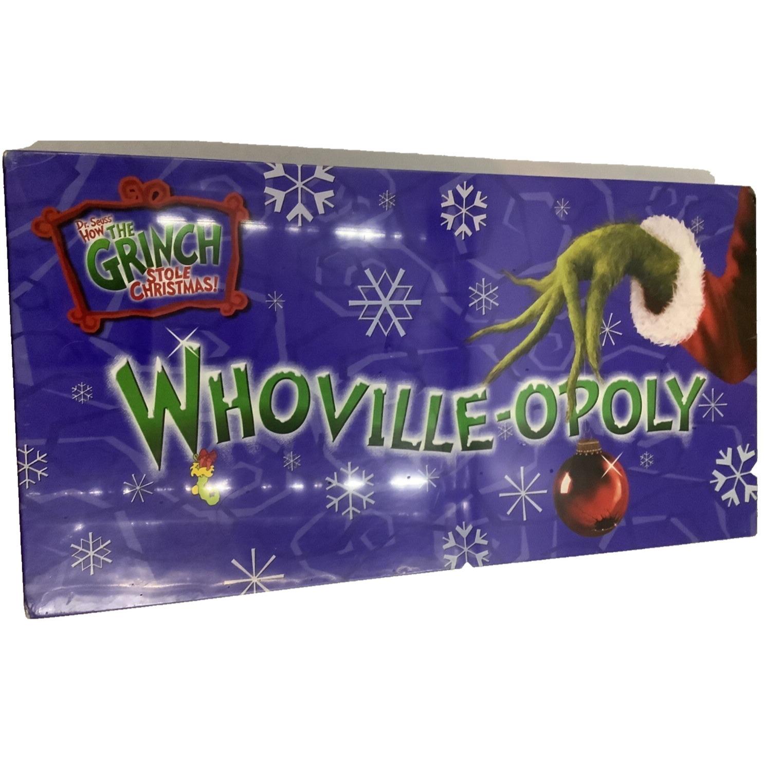 Vtg Whoville-opoly Board Game How the Grinch Stole Xmas Monopoly Style ...