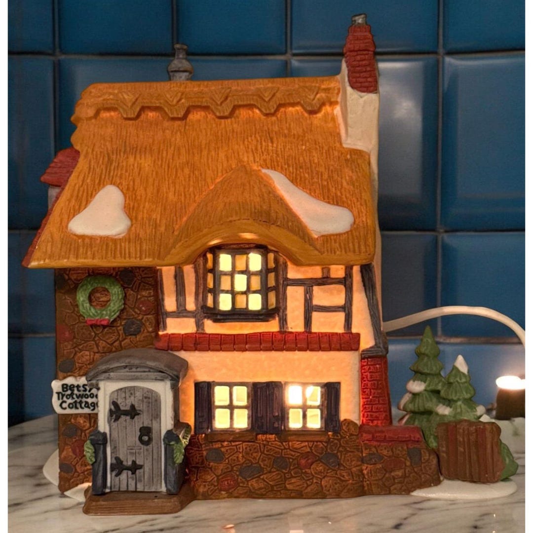 Dept 56 Dickens Village Betsy Trotwood's Cottage From David Copperfield ...