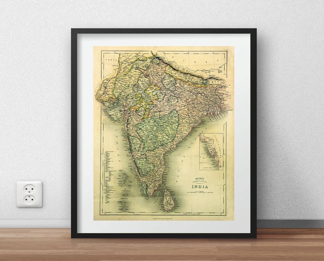 Digital Vintage Map for Instant Download & Printable for Wall Decor ...