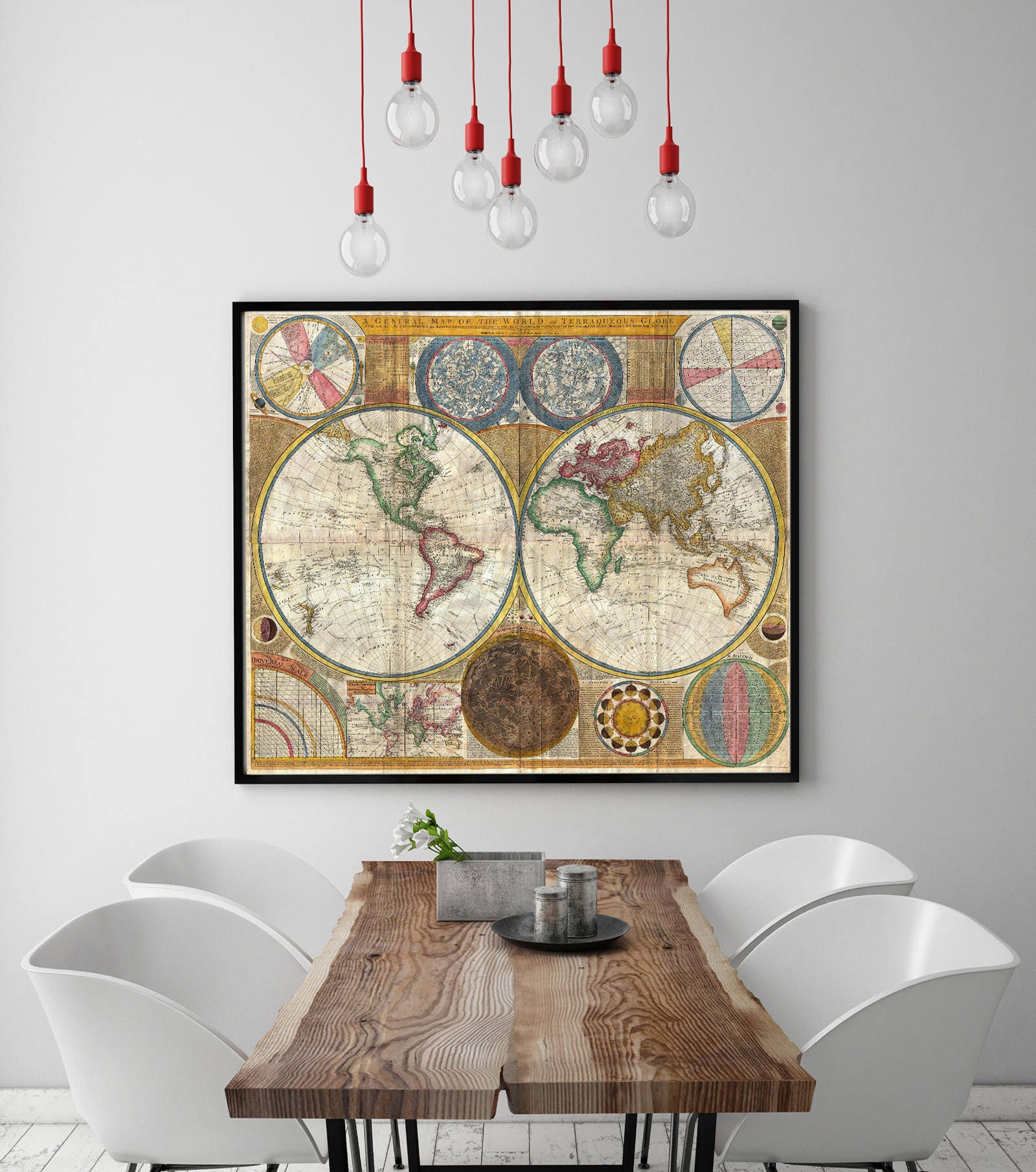 Digital Download Vintage Map Old Country Europe, Africa, Maps for Home ...