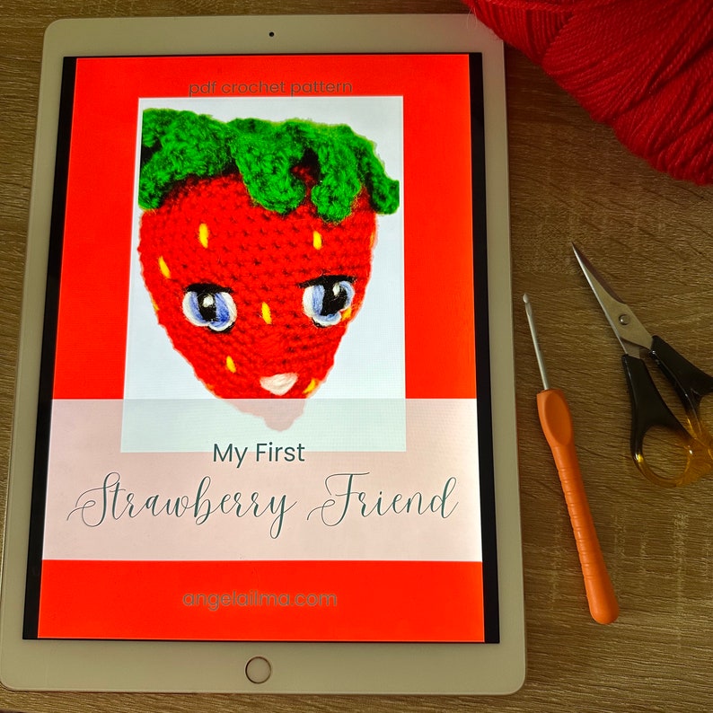PDF Digital Crochet Pattern Strawberry, Beginner Pattern Download ...