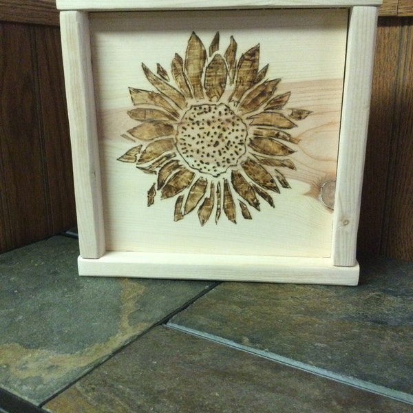 Wood Burned Frame - Etsy