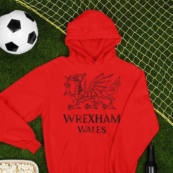Wrexham Afc Hoodie - Etsy