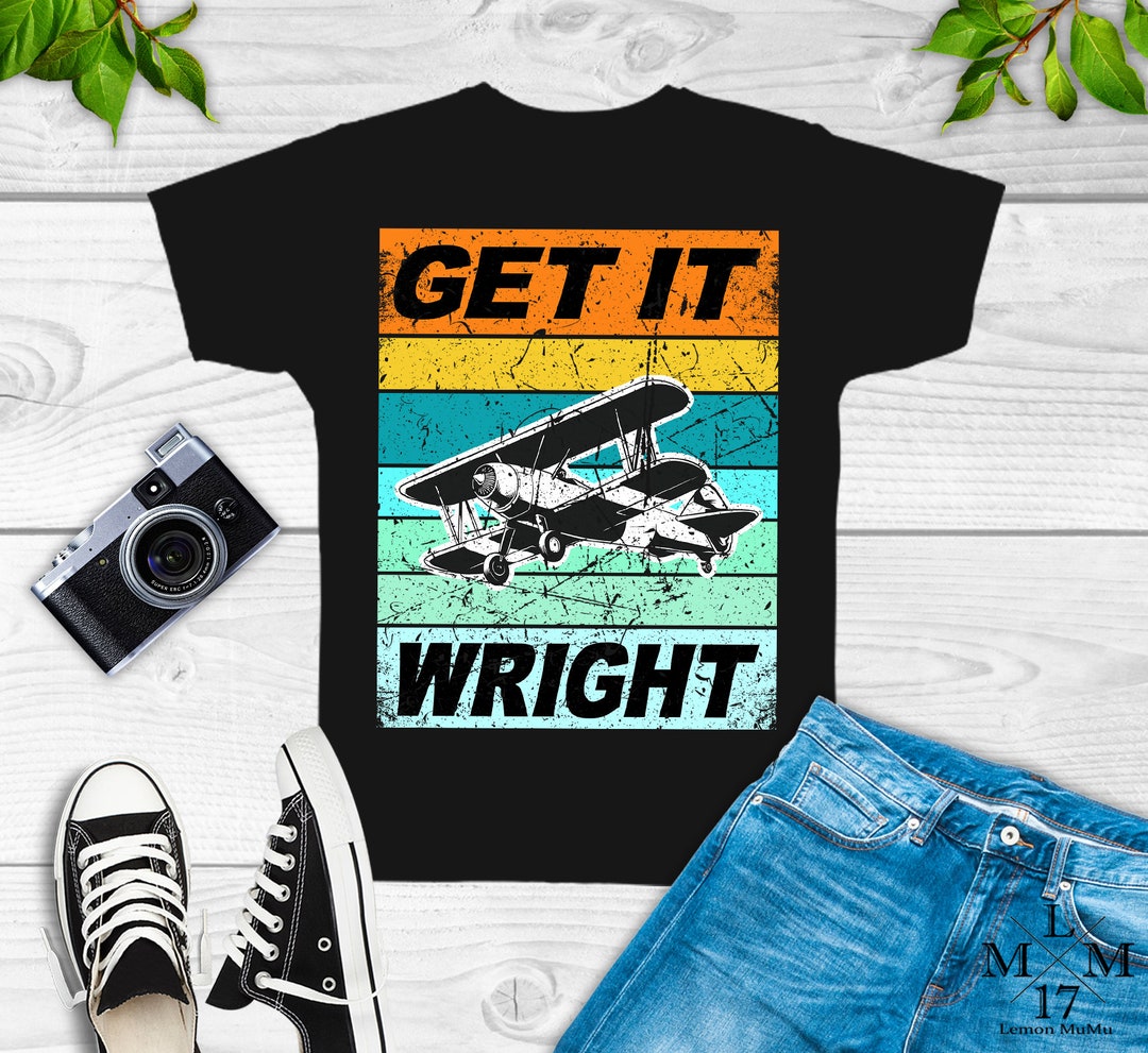 Wright Brothers Shirt, Get It Wright, Invention, Airplane, Diagram, Art ...