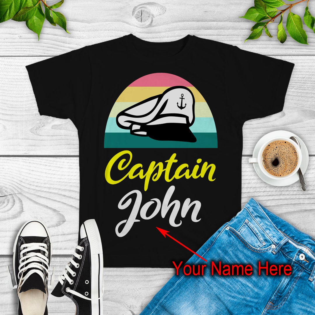 Personalized Boat Captain Shirt, Personalized Name, Sailor, Boating ...