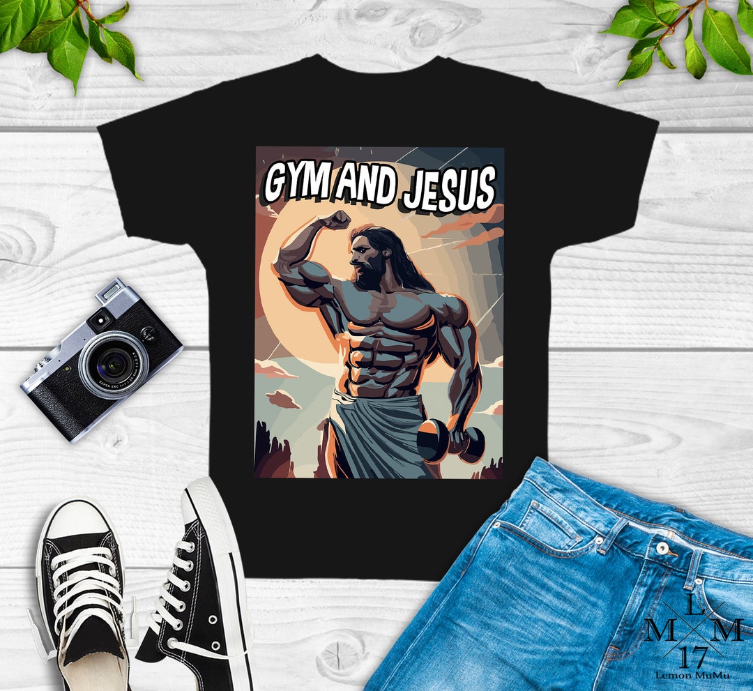 Gym and Jesus Shirt, Christian Gym Shirt,christian Shirt,faith,jesus ...