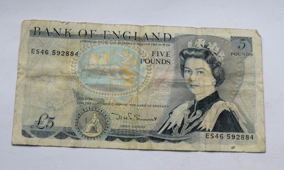 1980s Five Pound Duke of Wellington Somerset Banknote - Etsy