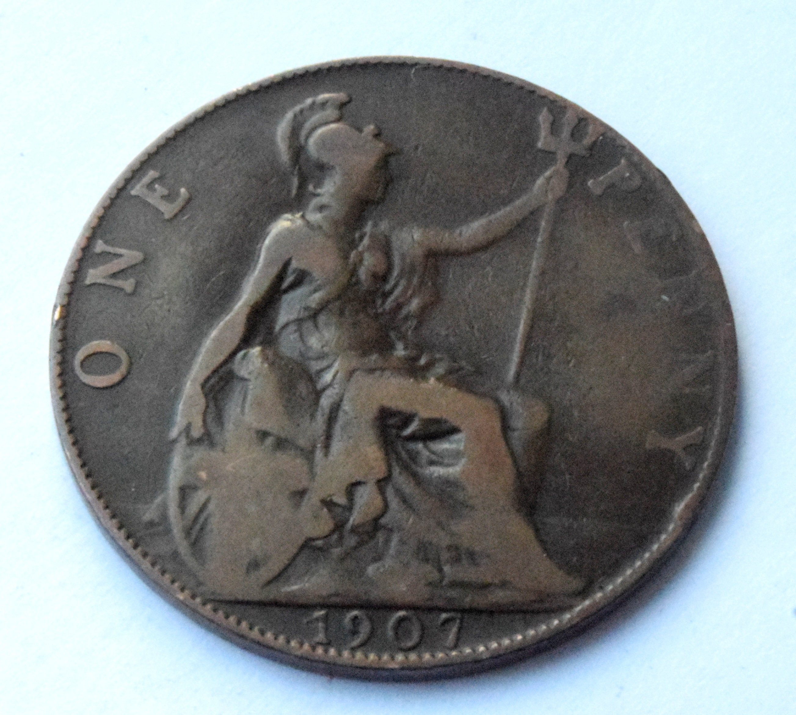 1907 King Edward VII Penny Coin - Etsy