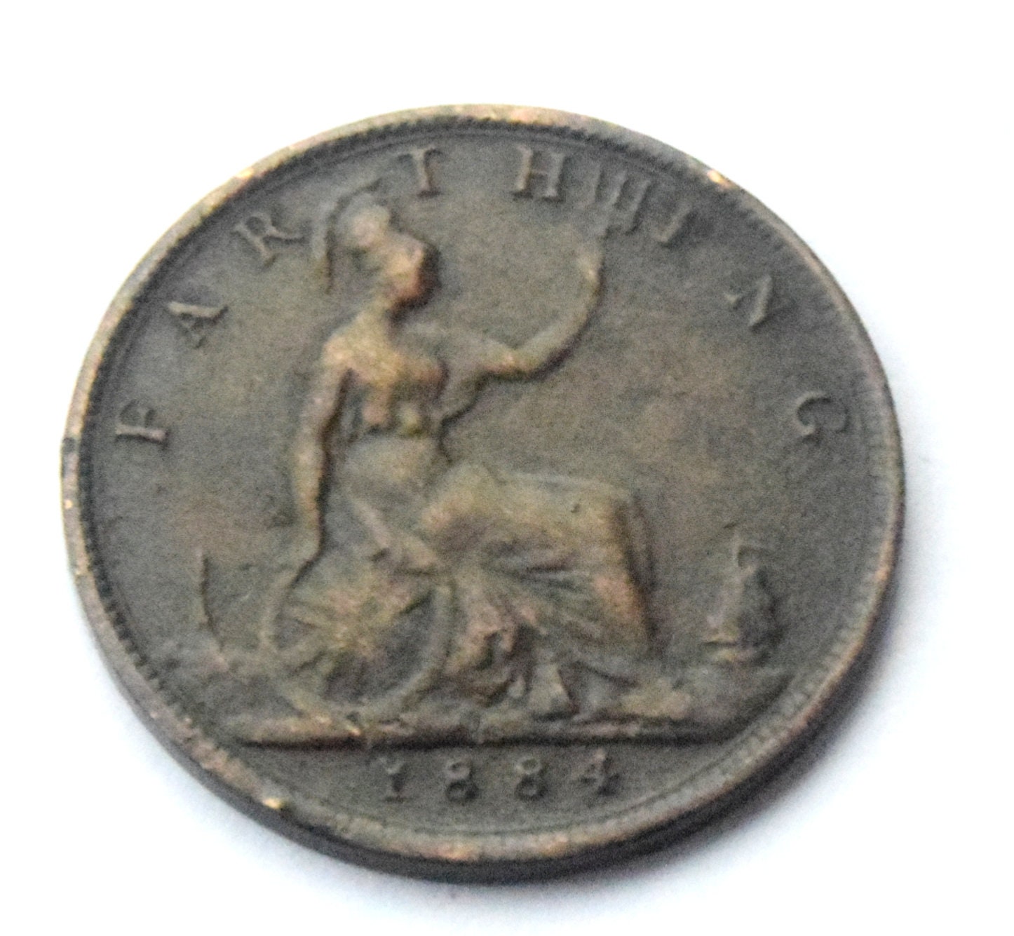 1884 Queen Victoria Farthing Uk High Grade Coin - Etsy
