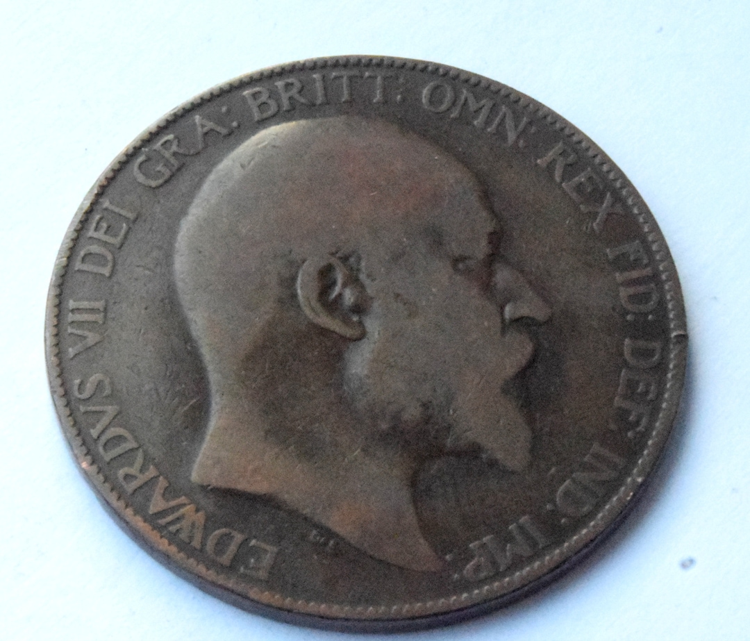 1907 King Edward VII Penny Coin - Etsy