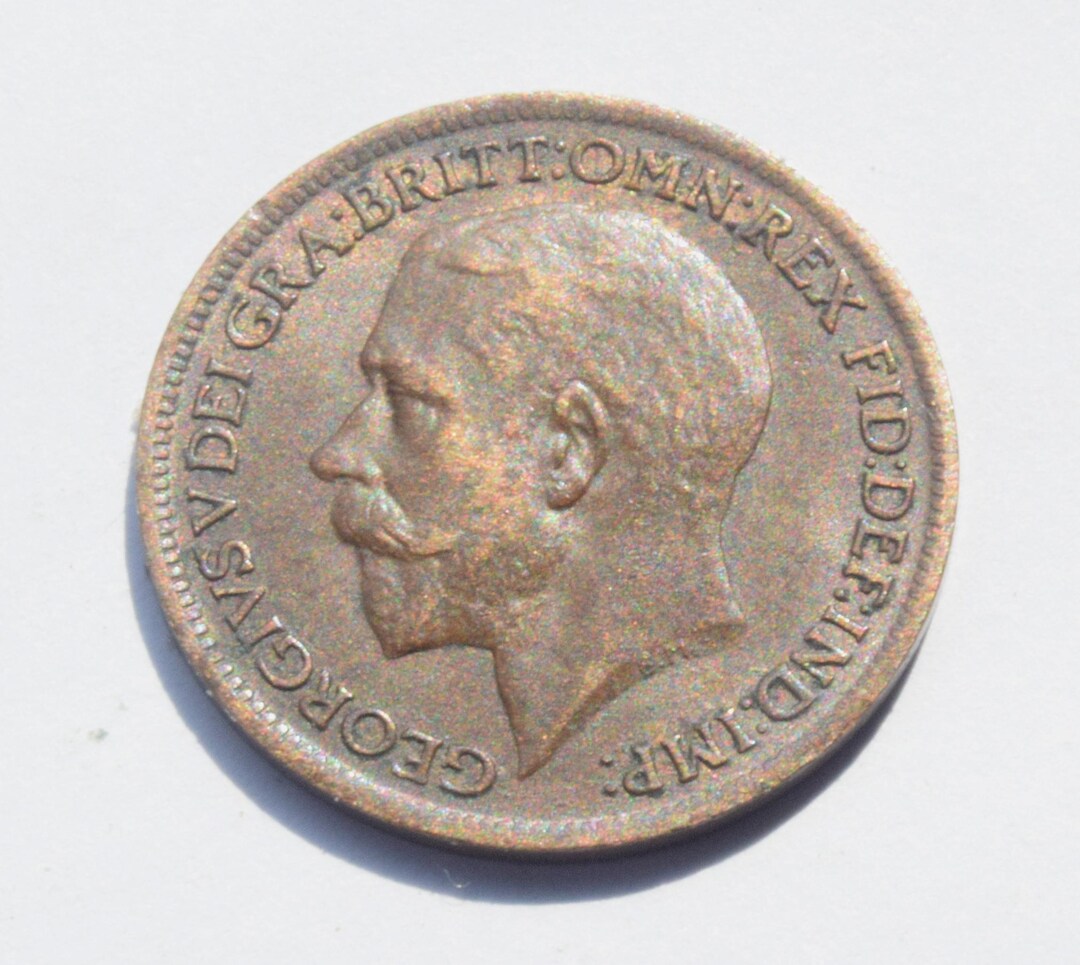 1920 King George V Farthing Uk Coin - Etsy