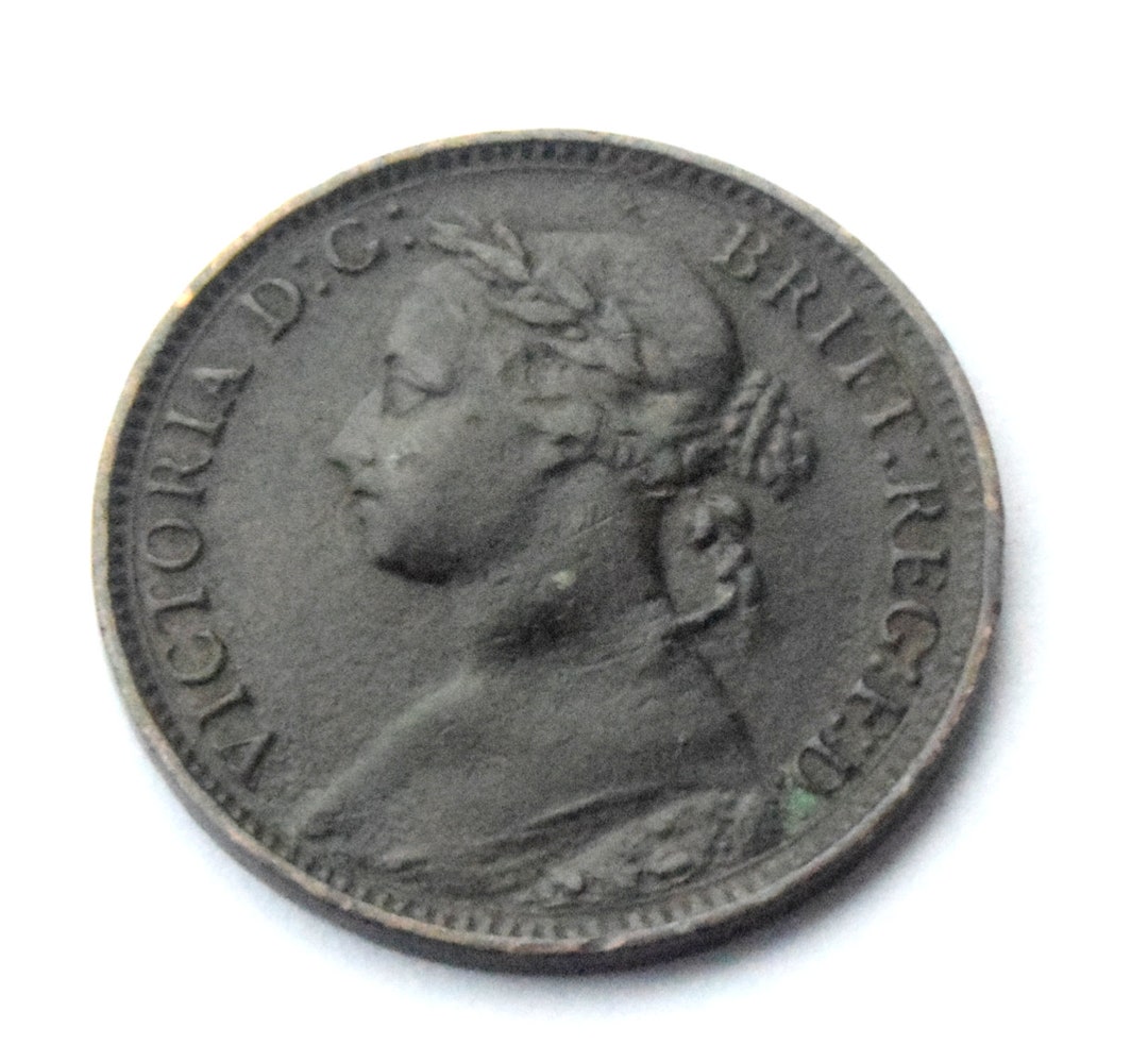 1884 Queen Victoria Farthing Uk High Grade Coin - Etsy